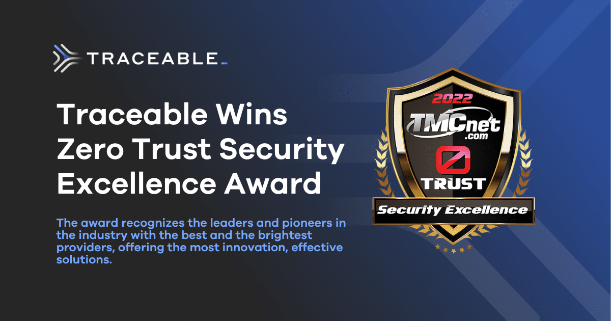 Traceable Wins 2022 TMCnet Zero Trust Security Excellence Award - Traceable API Security
